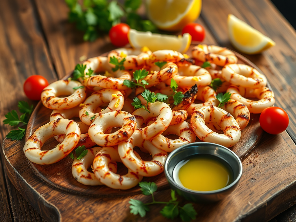 Grilled Calamari with Lemon & Parsley (Easy Summer Seafood Dinner ...